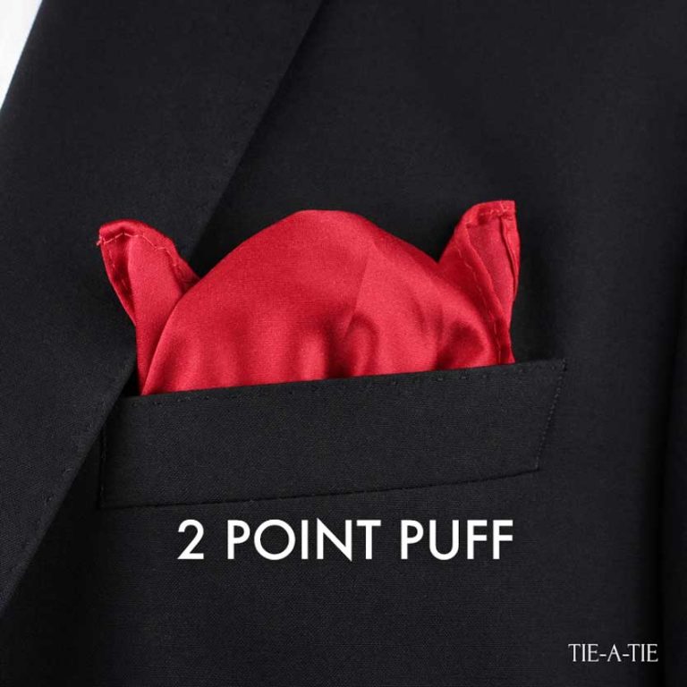 Two Point Puff Pocket Square Fold | Tie-a-Tie.net